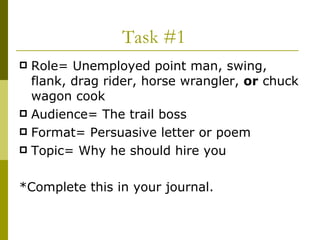 Cowboy Writing Tasks | PPT | Rodeo | Sports