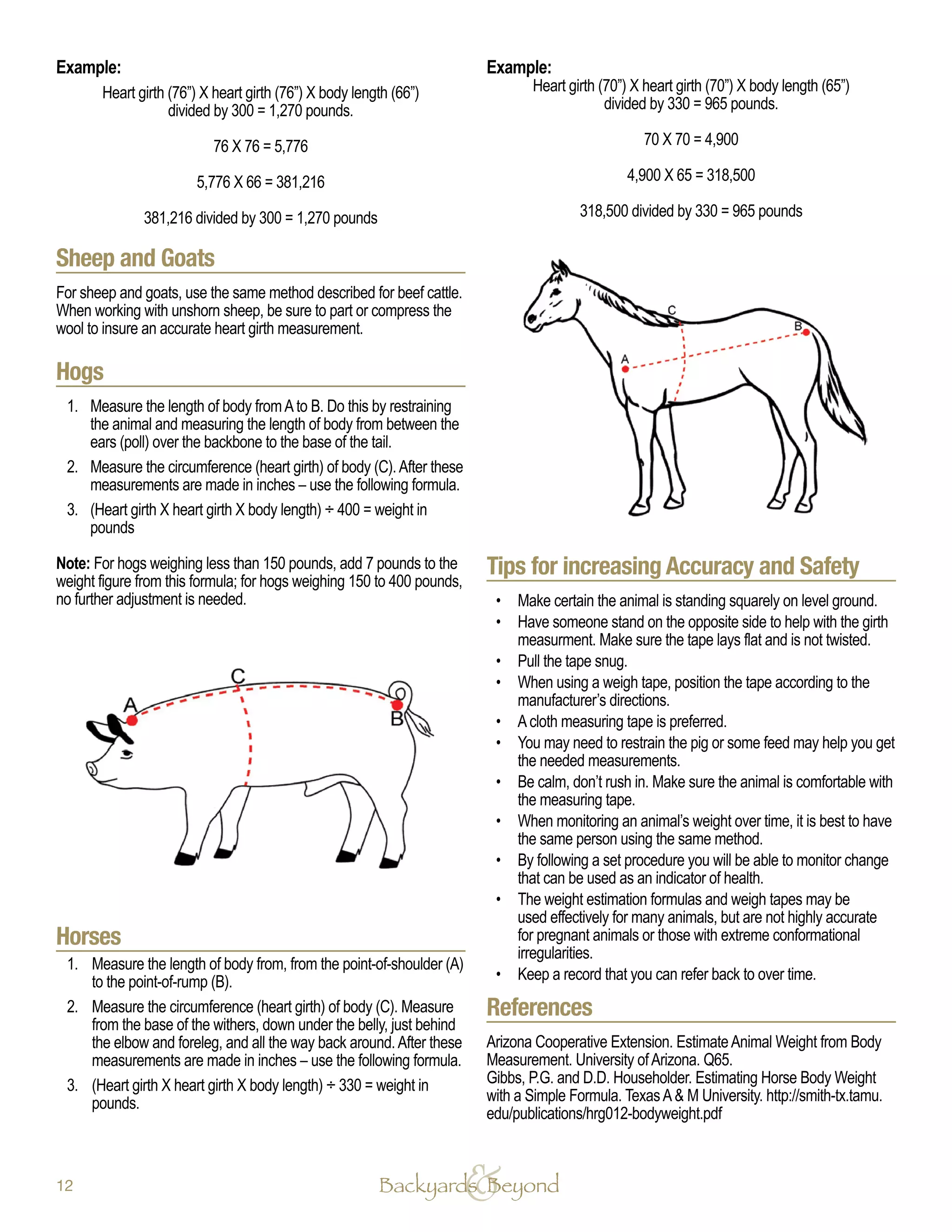 Cow Weight measurement | PDF