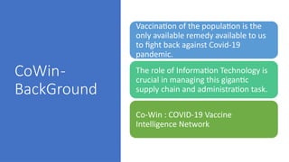 CoWin ppt and its uses on indian culture | PPTX