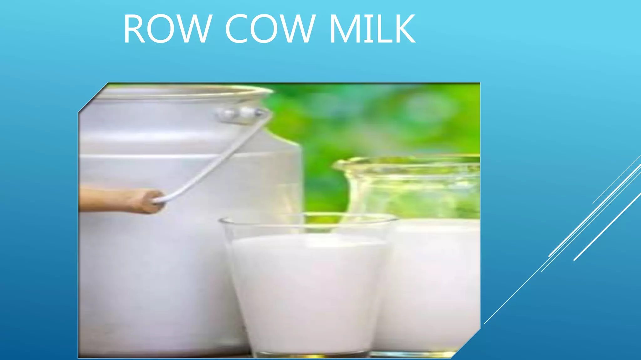 Cow milk products | PPTX