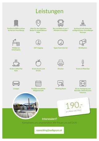 Coworking at Webgears | PDF