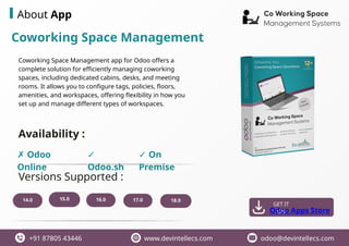 Best Coworking Space Management with Odoo ERP | PPT