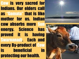 Cow & our health | PPT