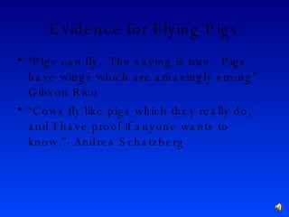 Cows Fly Like Pigs | PPT