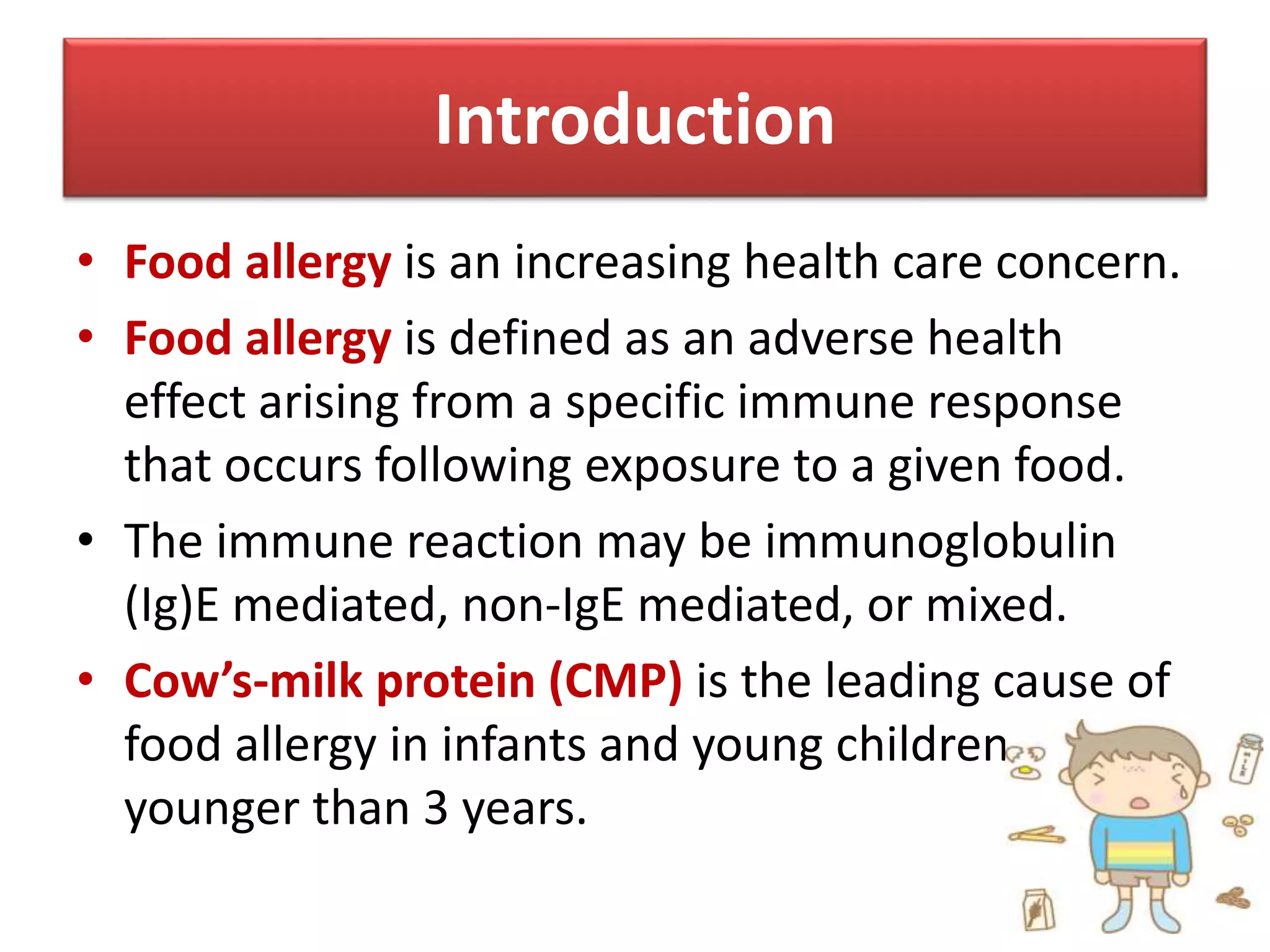 Cow’s milk protein allergy in infants and children | PPTX