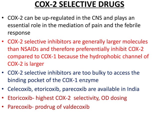 NSAIDS ,Cox enzymes, Physiology,and Pharmacological modulation | PPTX