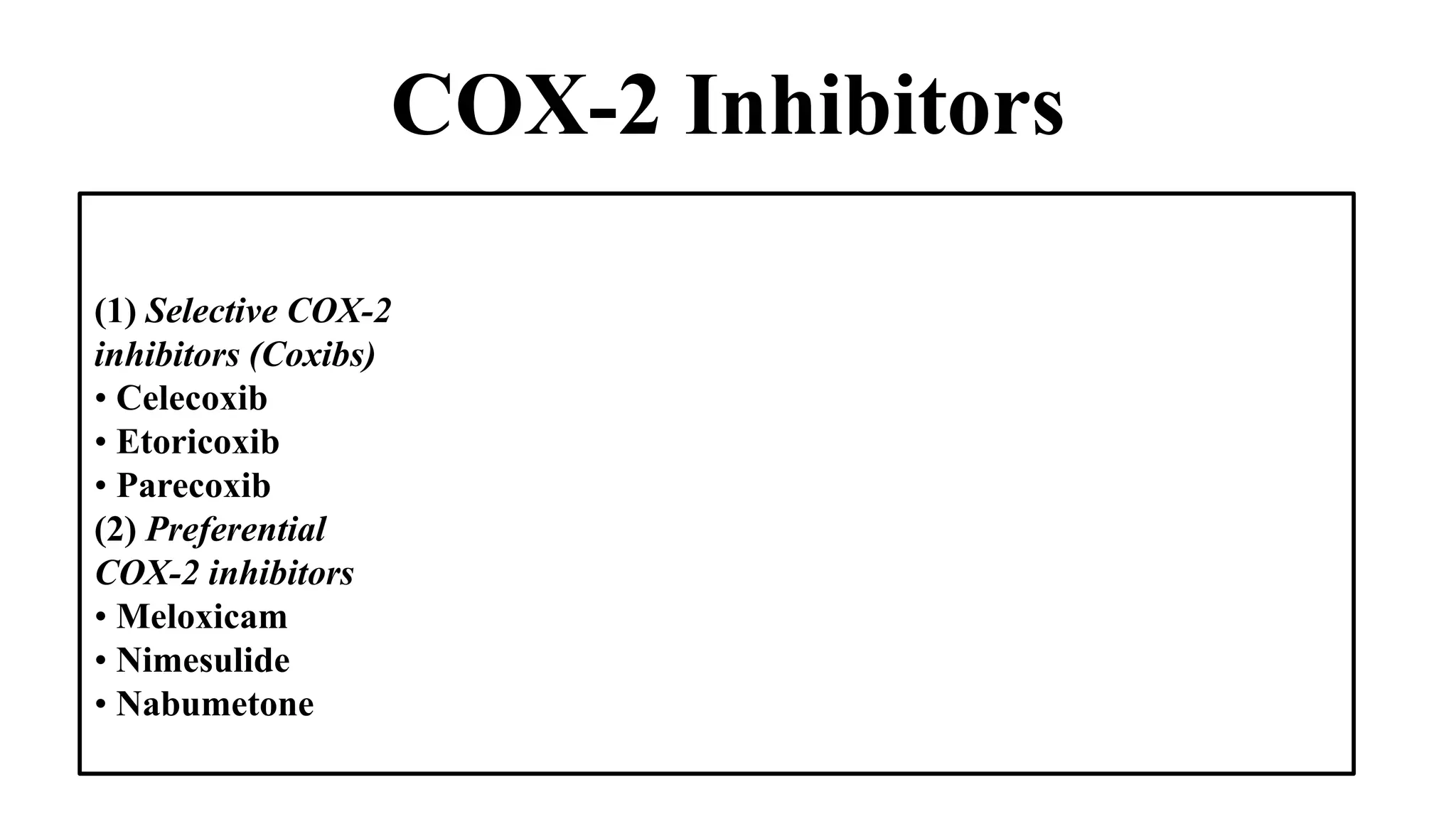 Cox 1 and cox 2 inhibitirs | PPTX