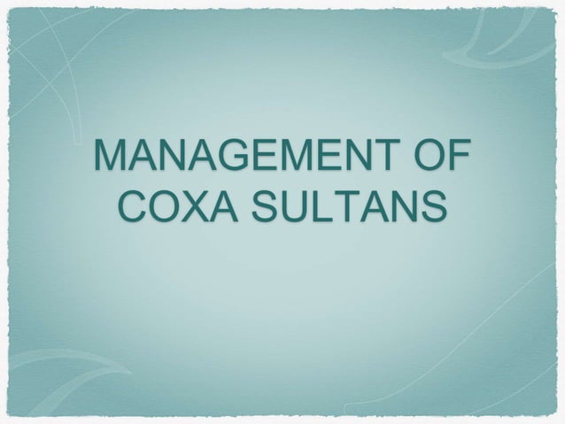 Coxa sultans - External Snapping Hip | PPTX