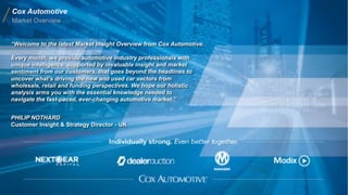 Cox Automotive Market Insight Overview June & H1 2019 | PPT