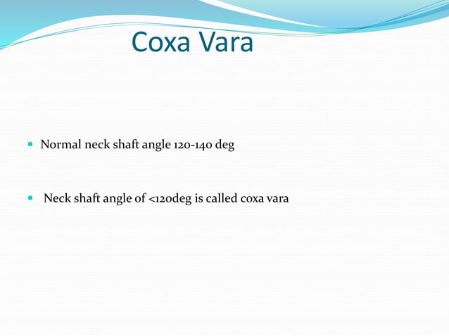 Coxa vara | PPTX