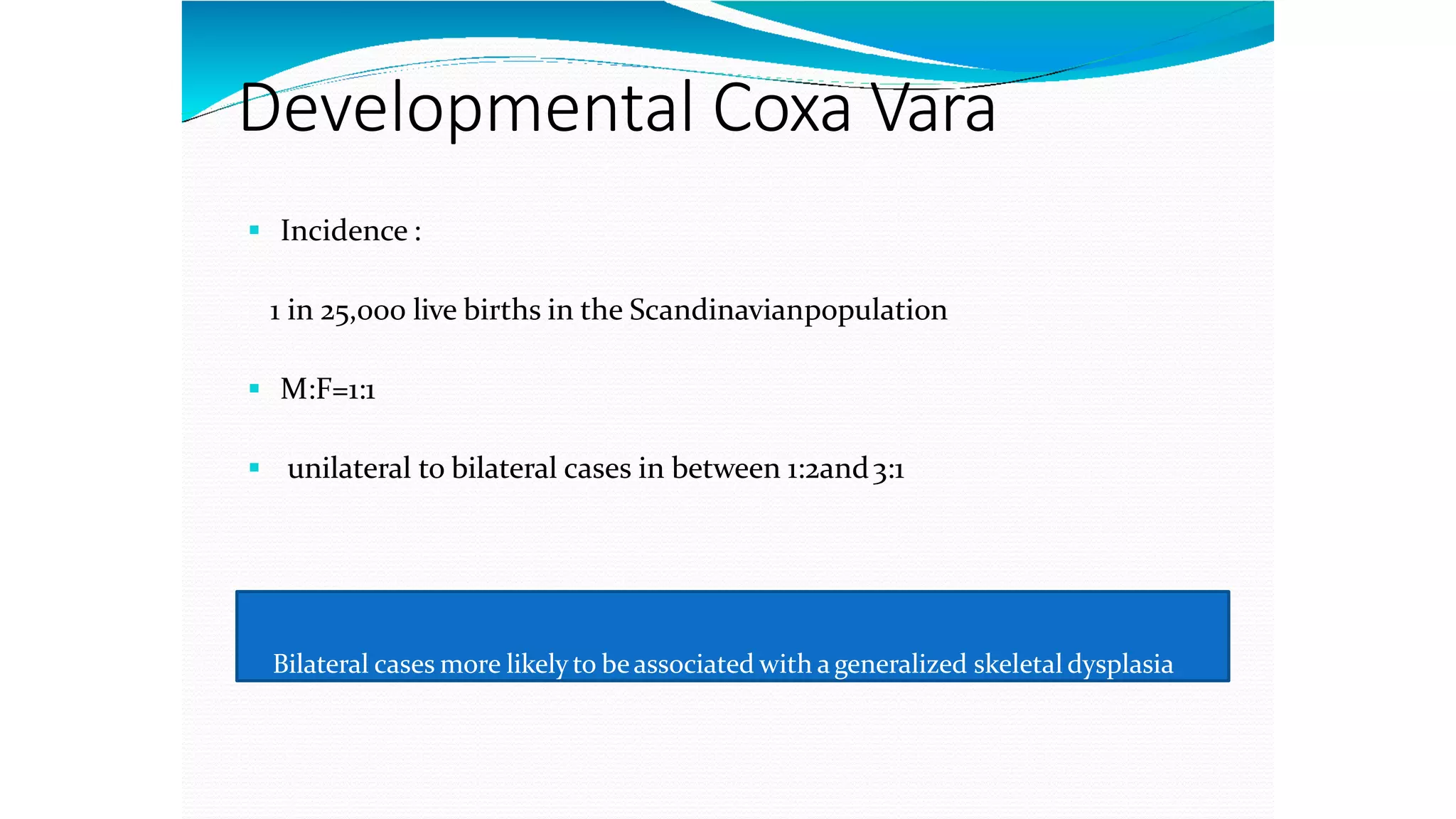 Coxa vara, chondrolysis of hip | PPTX