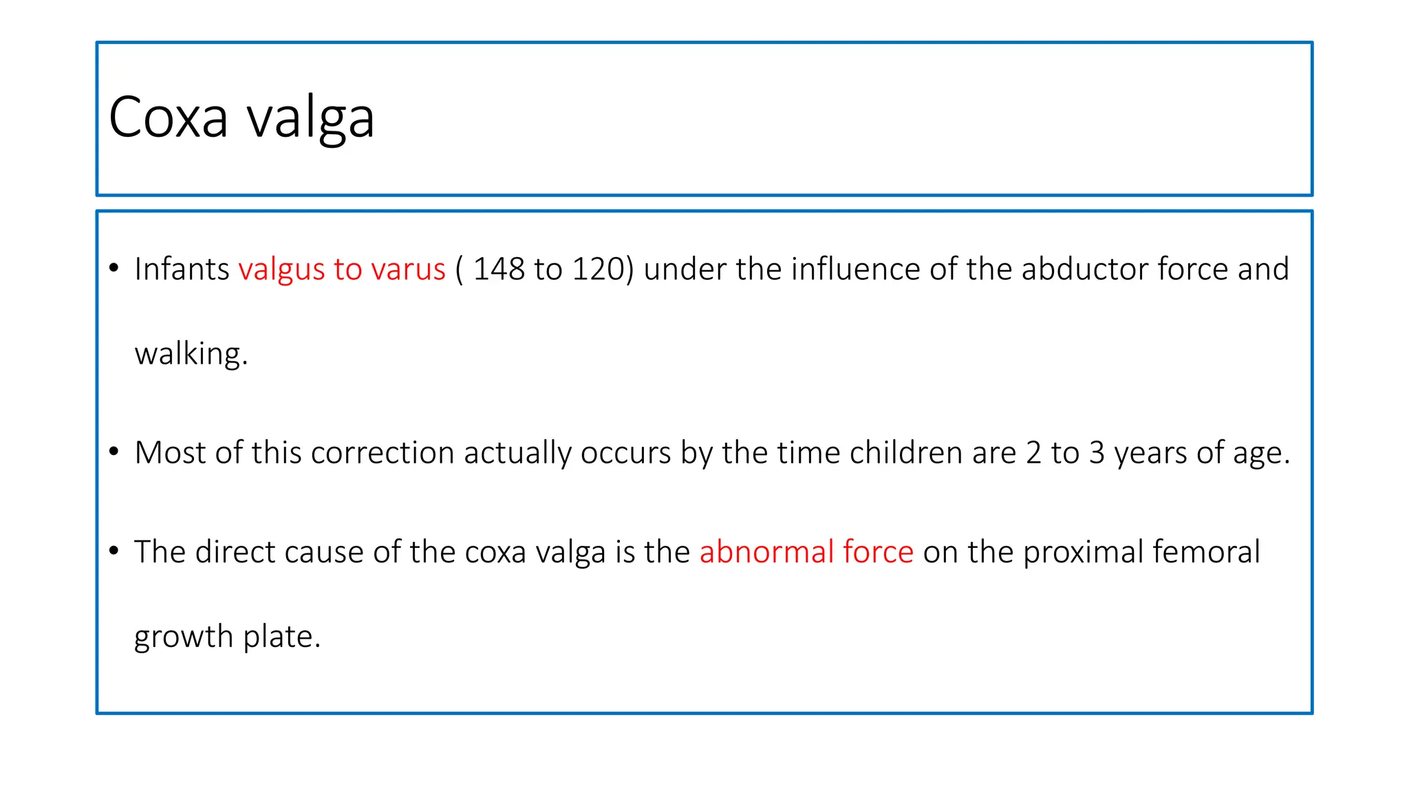 COXA VARA AND COXA VALGA, DEVLOPMENTAL COXA VARA.pptx