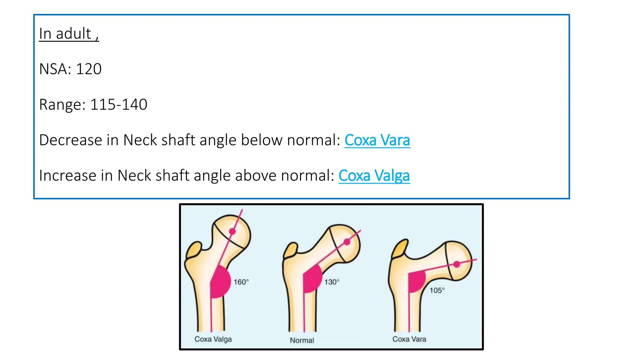COXA VARA AND COXA VALGA, DEVLOPMENTAL COXA VARA.pptx
