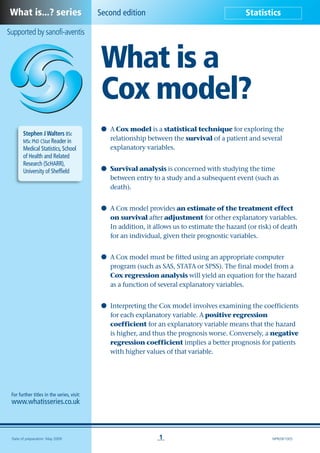 Cox model | PDF