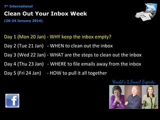 Clean Out Your Inbox Week - Day 1 interview w Roz Howland | PPT