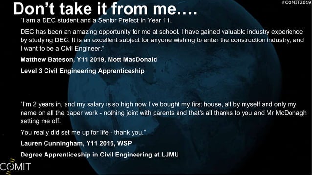 Design Engineer Construct for the World's Infrastructure #COMIT2019 | PPT