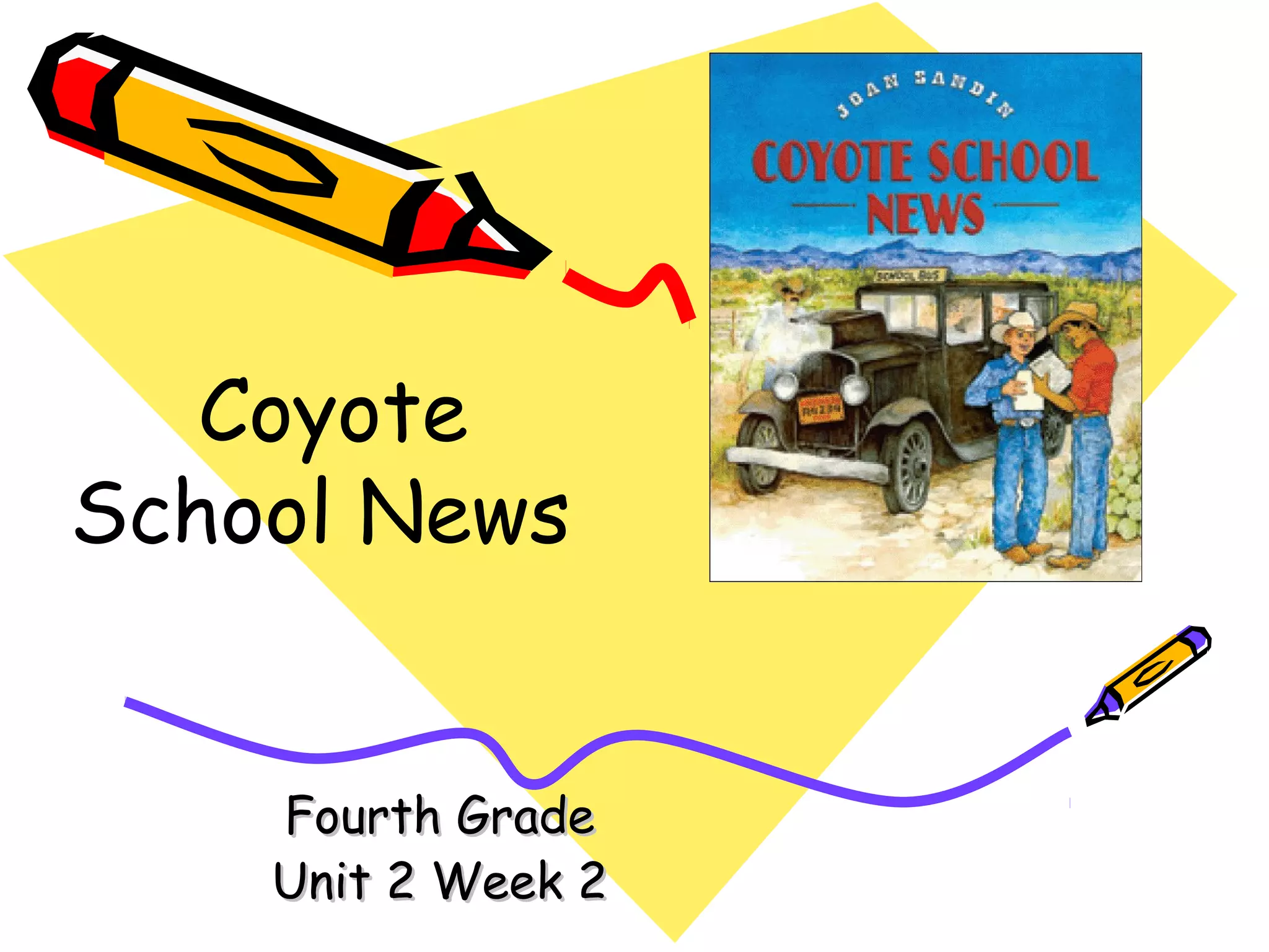 Coyote school news vocab | PPT