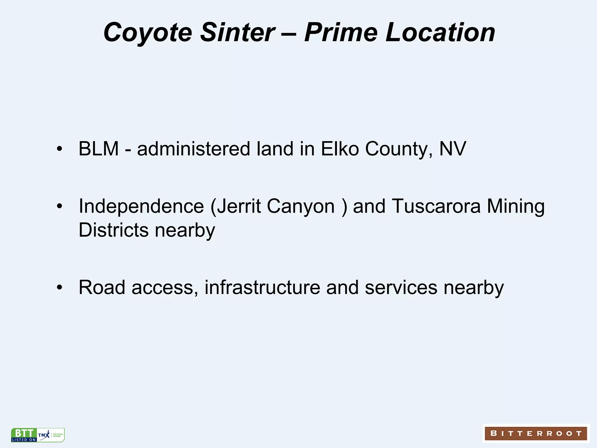 Coyote Sinter Project Presentation | PPT