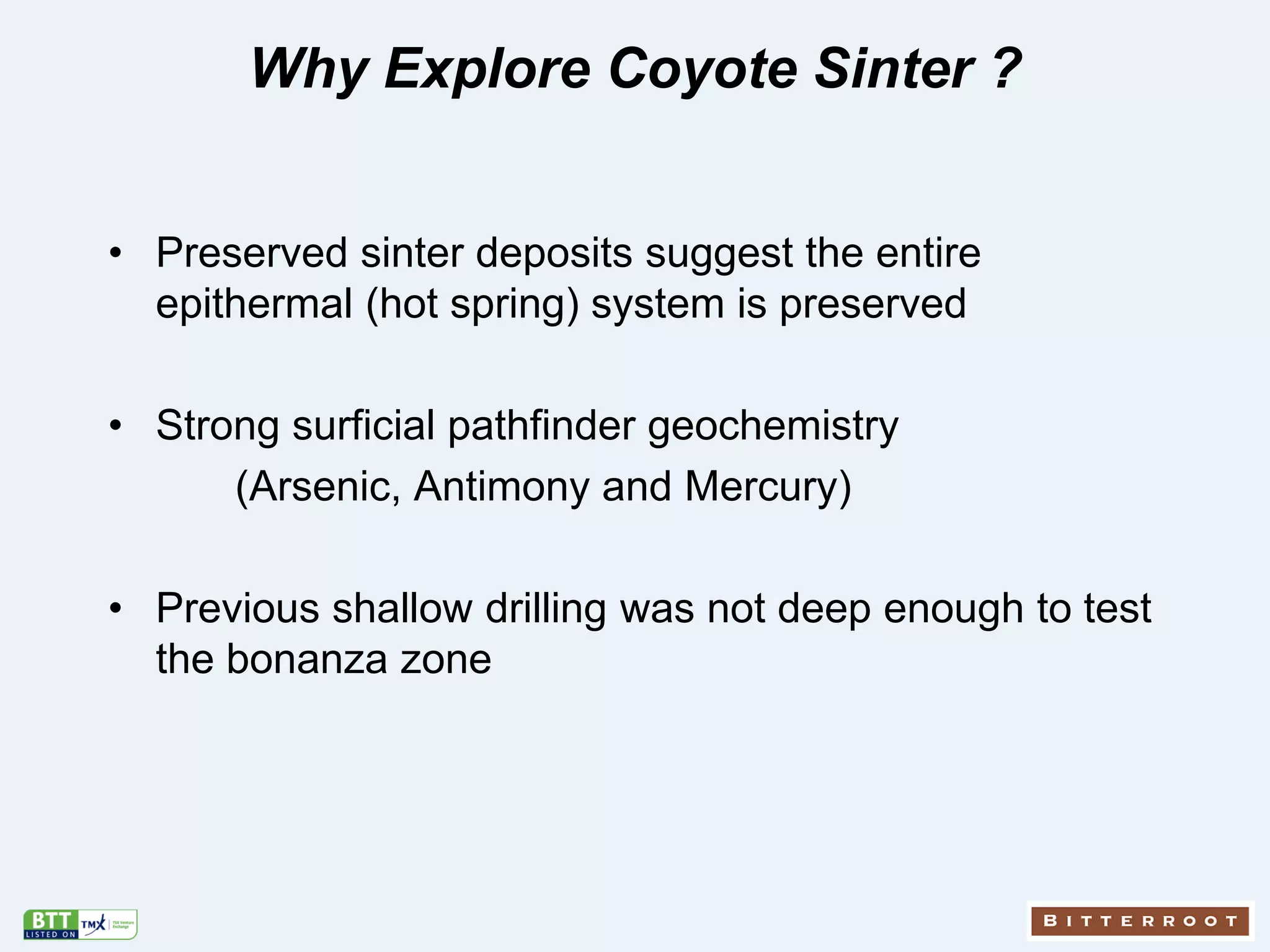 Coyote Sinter Project Presentation | PPT