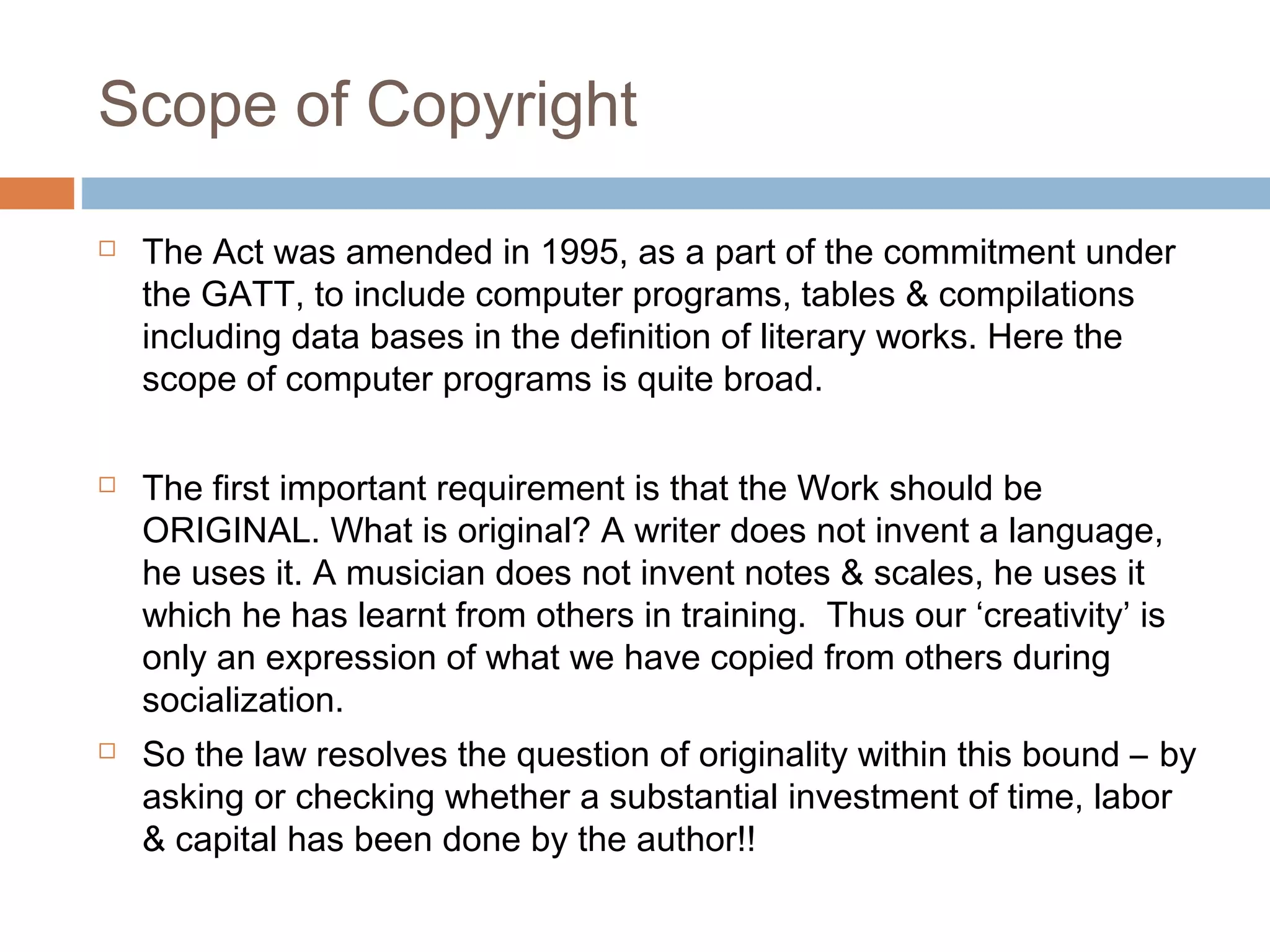 A presentation on Copyright & Copyright Infringement | PPT