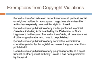 A presentation on Copyright & Copyright Infringement | PPT