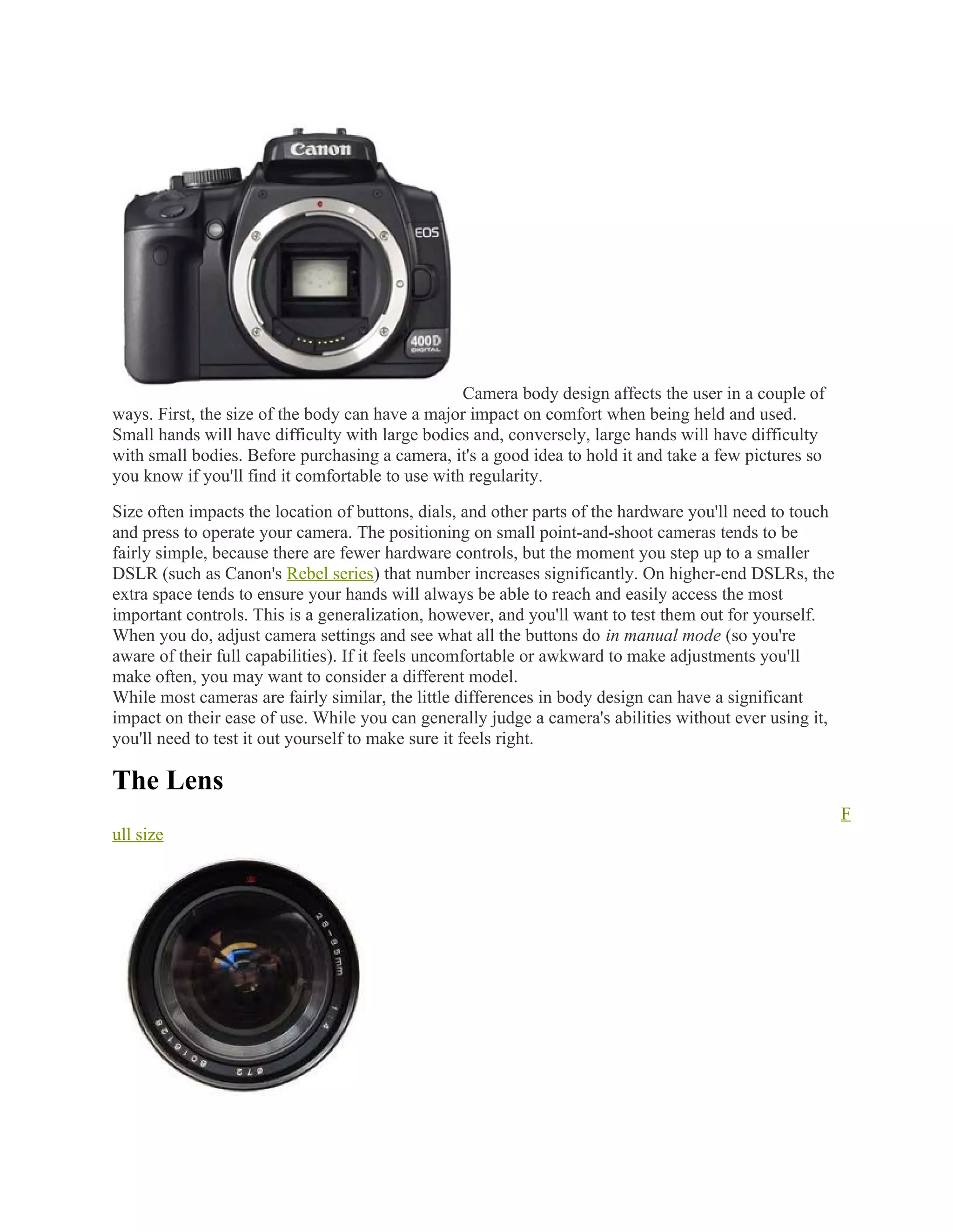 Basics of photography | DOC