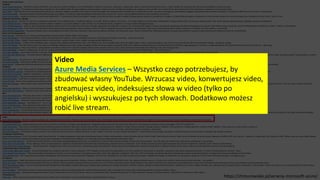 Co z czym i do czego w Microsoft Azure - poznajemy usługi | PPT