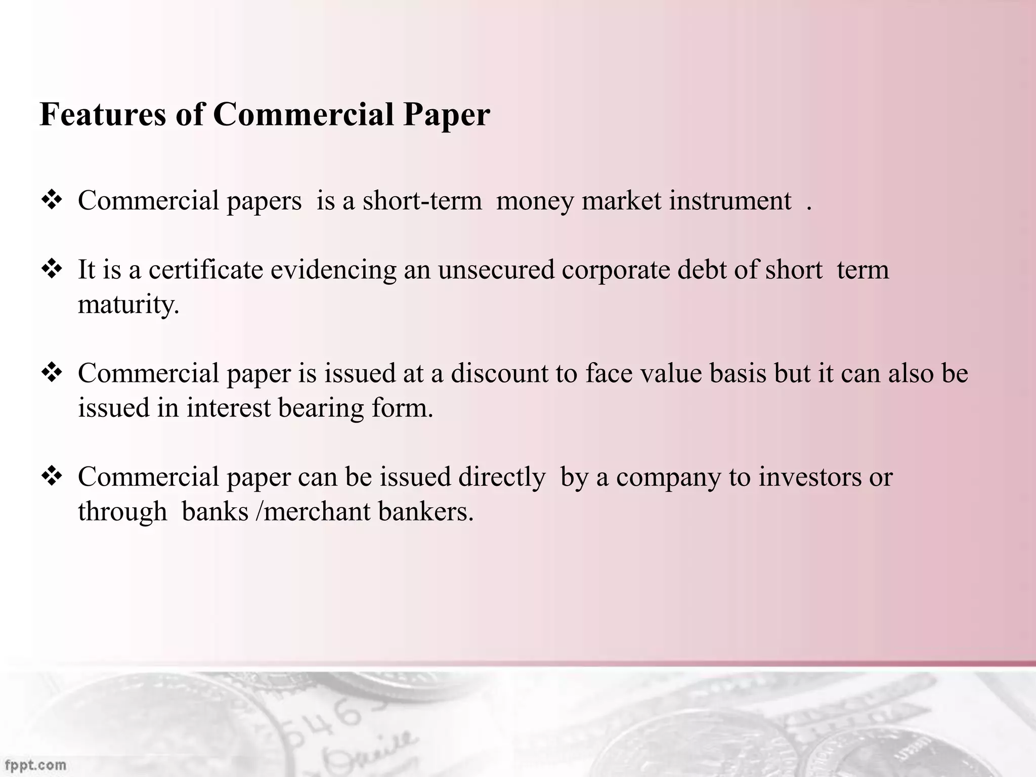 COMMERCIAL PAPERS | PPTX