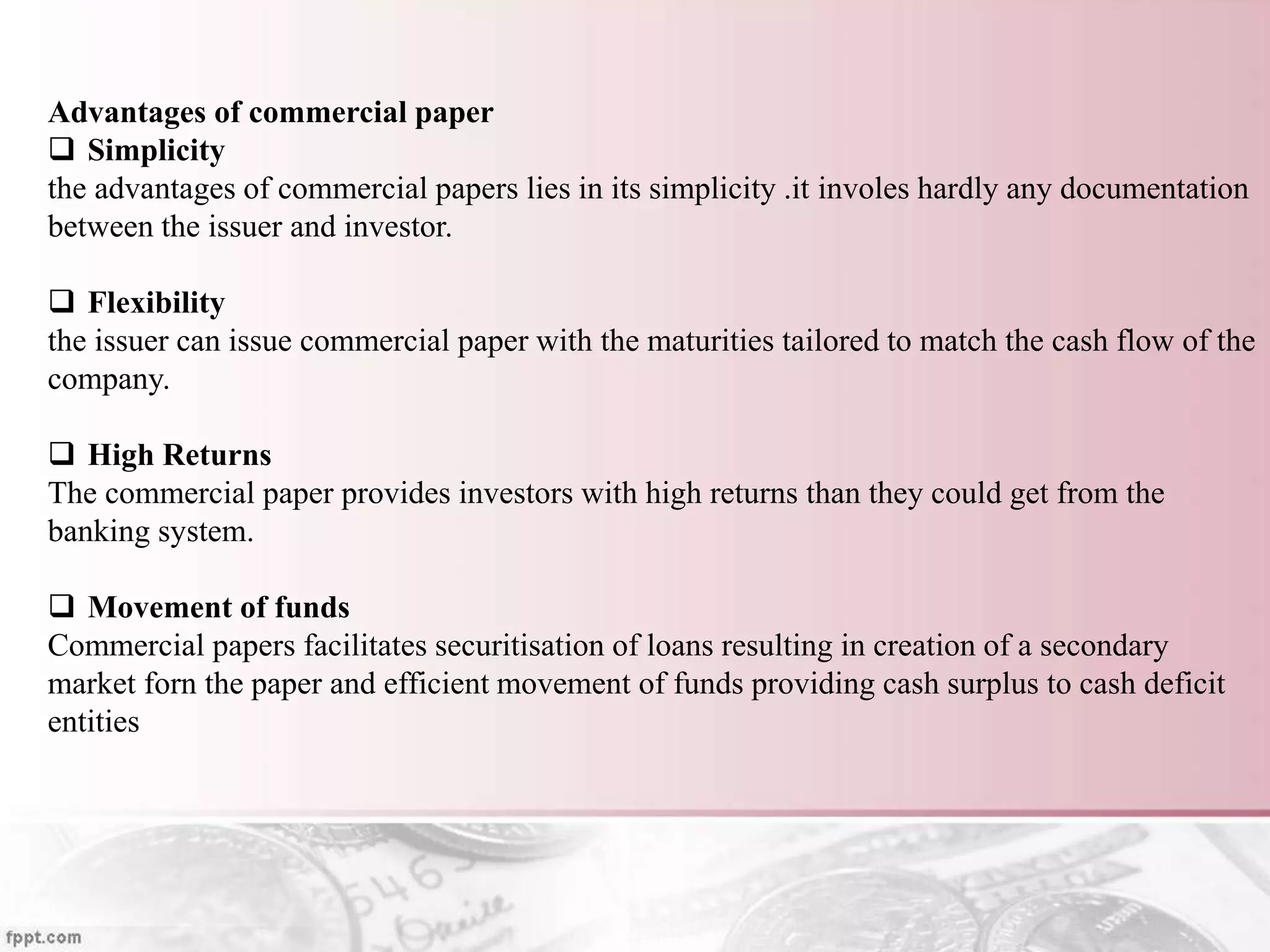 COMMERCIAL PAPERS | PPTX