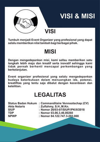 Company Profile Event Organizer | PDF
