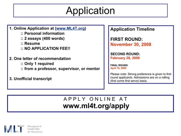 MLT CP 2008 Campus Presentation | PPT