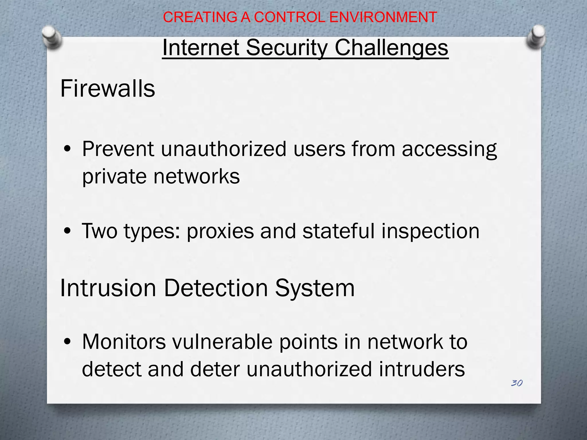 SECURITY & CONTROL OF INFORMATION SYSTEM (Management Information System) | PPTX