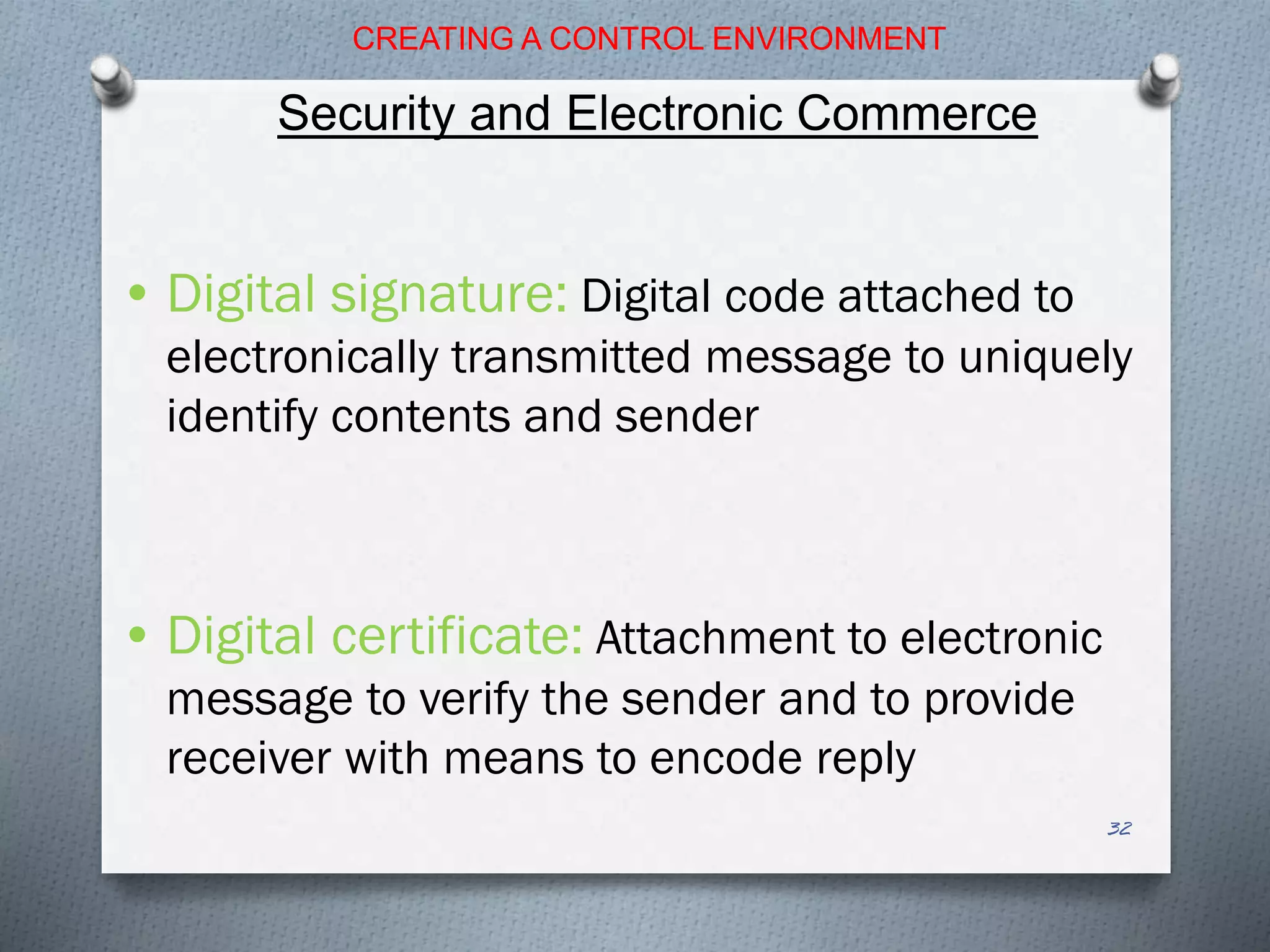 SECURITY & CONTROL OF INFORMATION SYSTEM (Management Information System ...