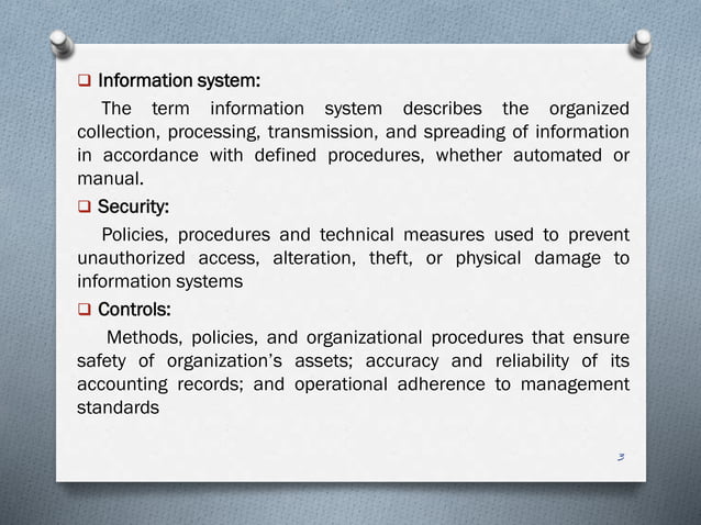 SECURITY & CONTROL OF INFORMATION SYSTEM (Management Information System ...