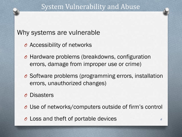 SECURITY & CONTROL OF INFORMATION SYSTEM (Management Information System) | PPTX
