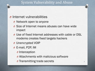 SECURITY & CONTROL OF INFORMATION SYSTEM (Management Information System ...