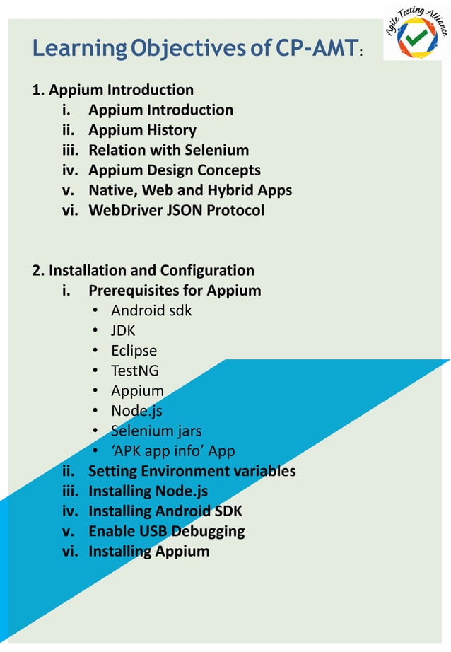 Certified Professional Appium for Mobile Testing | PDF Certified Professional Appium for Mobile Testing | PDF