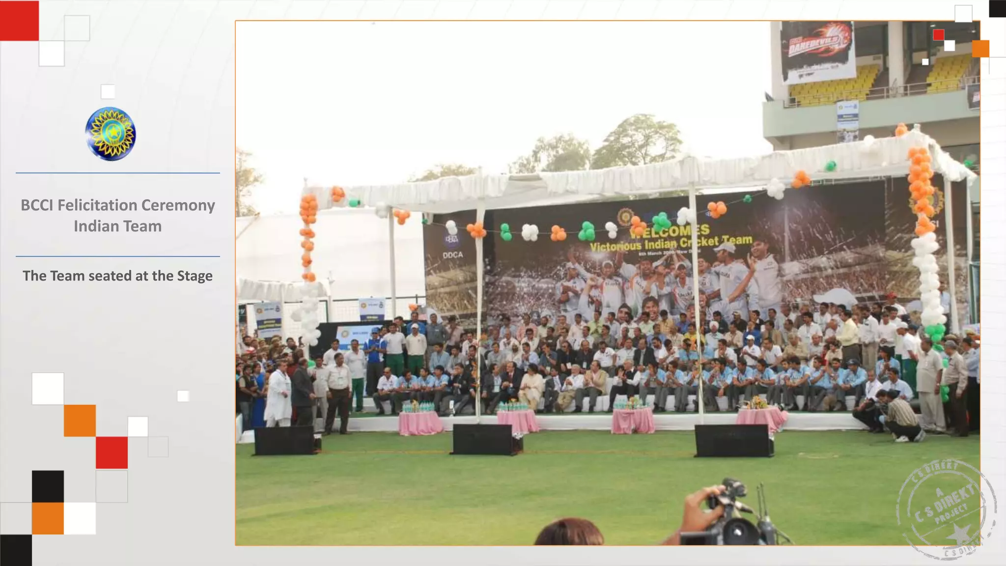 Cp bcci felicitation ceremony | PPTX
