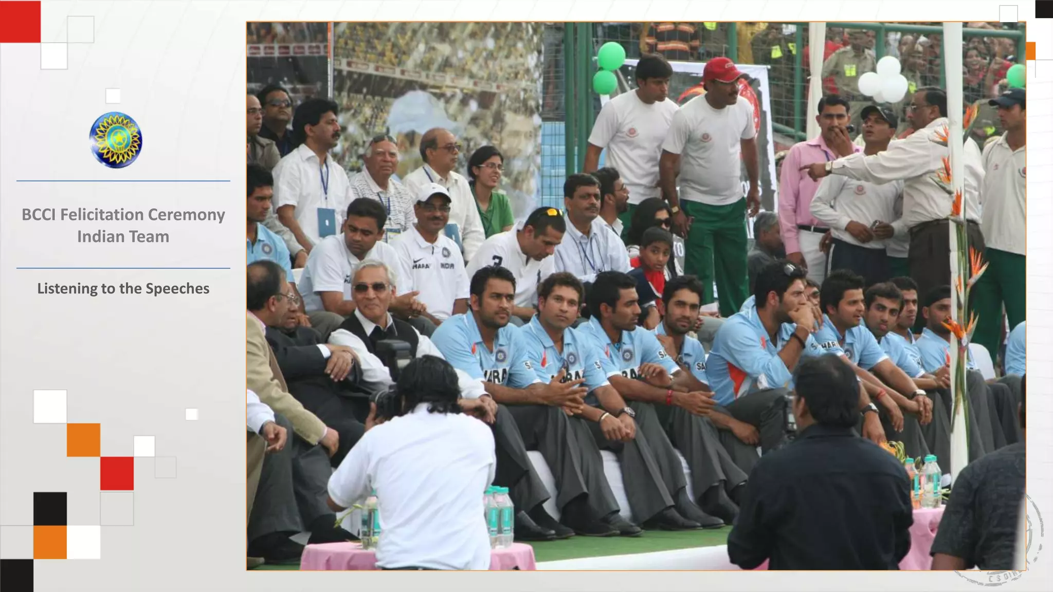Cp bcci felicitation ceremony | PPTX