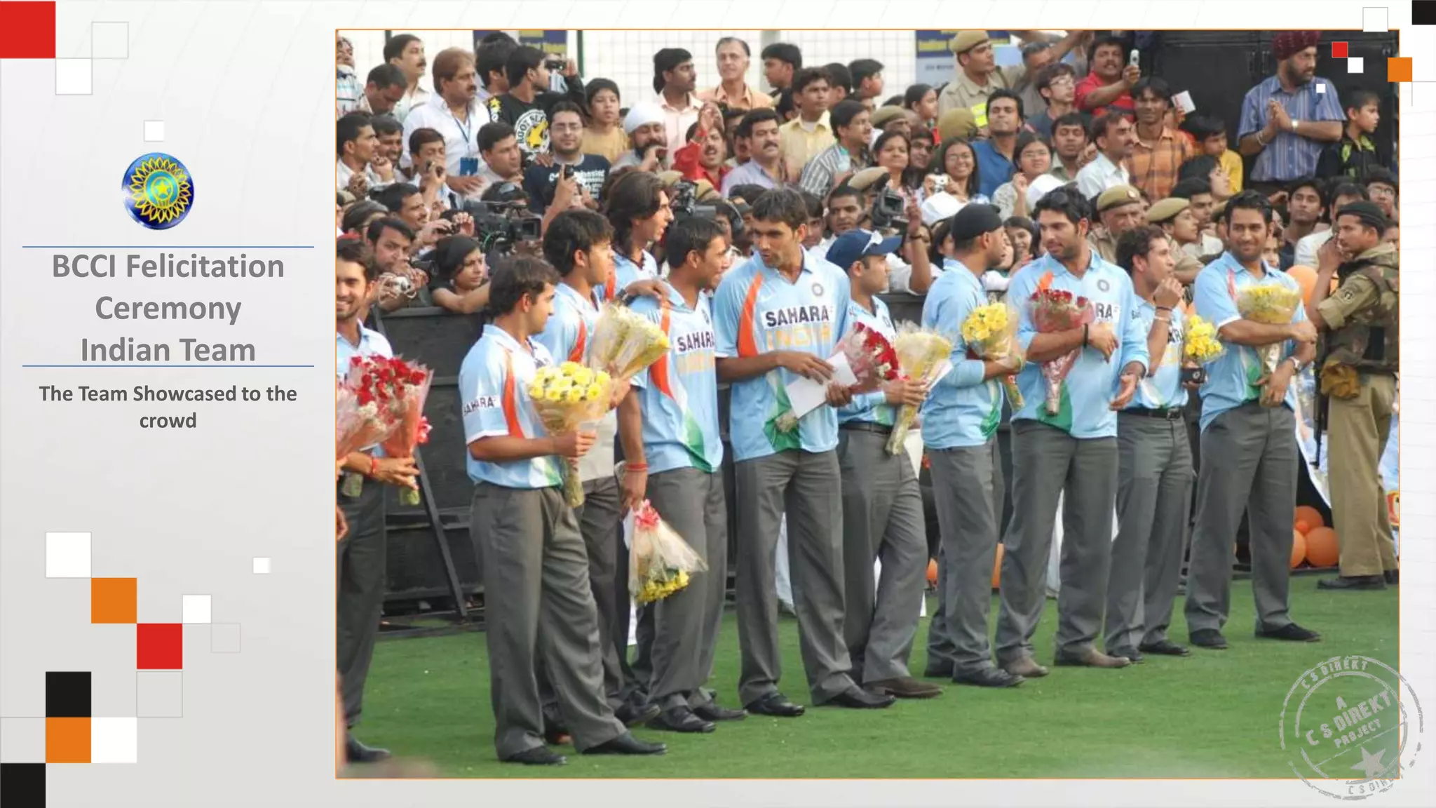 Cp bcci felicitation ceremony | PPTX