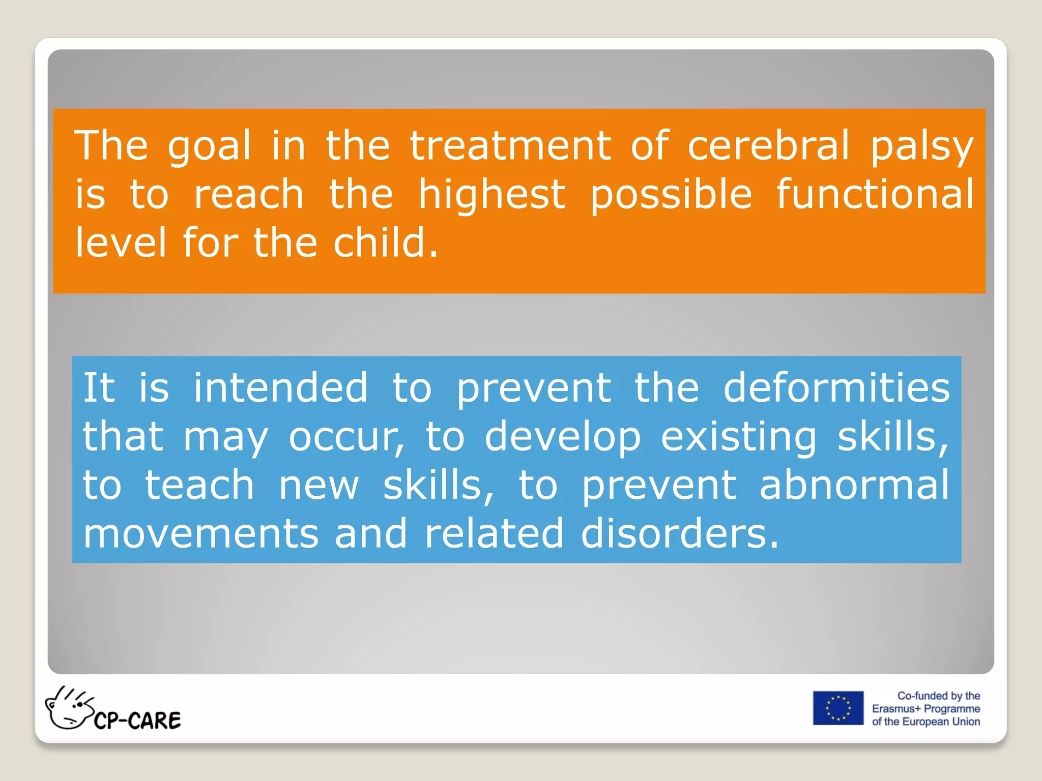 CP-Care - Module 2 - Basic principles treatment and care | PPT