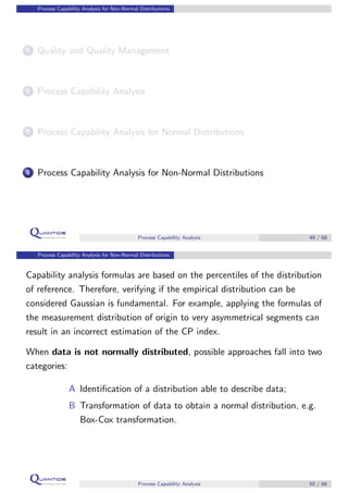 Cp cpk para distribuciones no normales | PDF