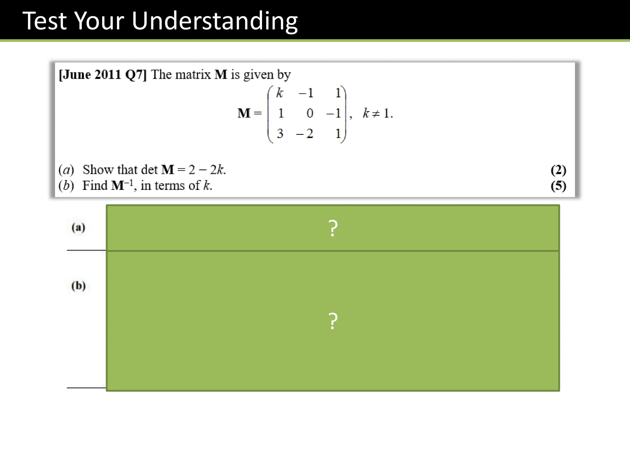 CP1-Chp6-Matrices (2).pptx used for revision | PPTX | Physics | Science