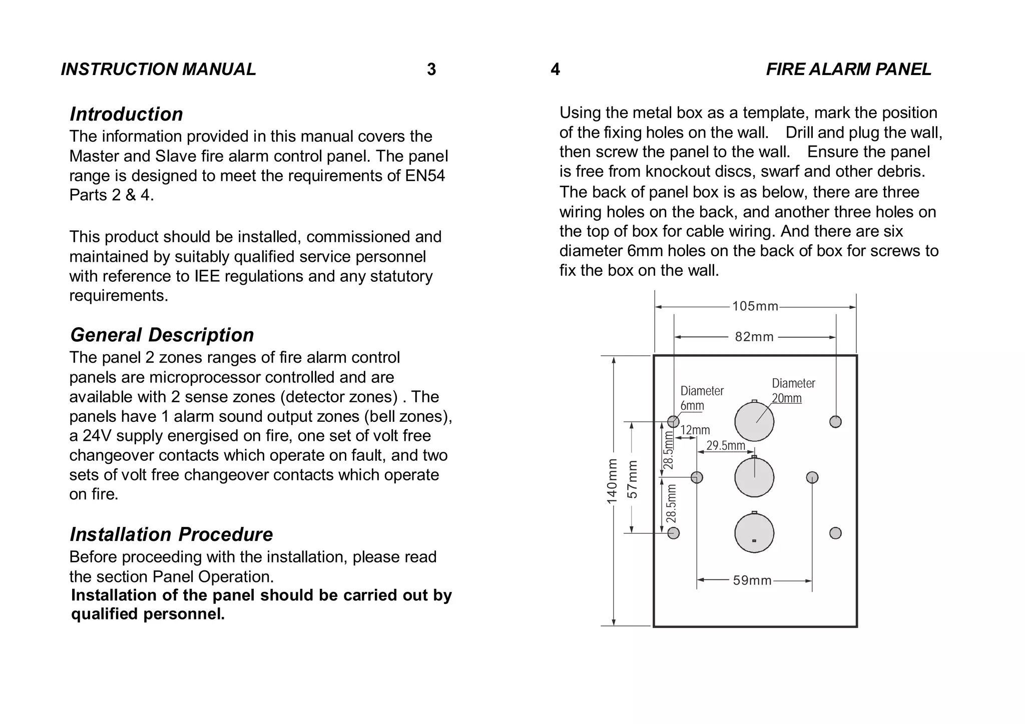 Mini 2 zones Conventional Fire Alarm Control Panel | PDF