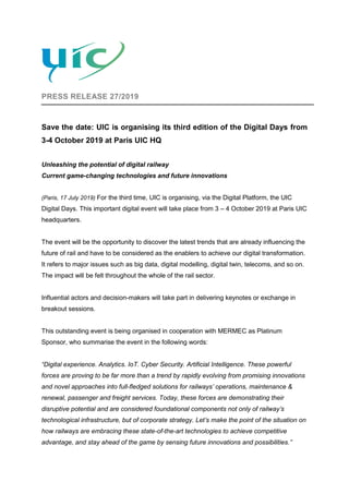 UIC digital day | PDF