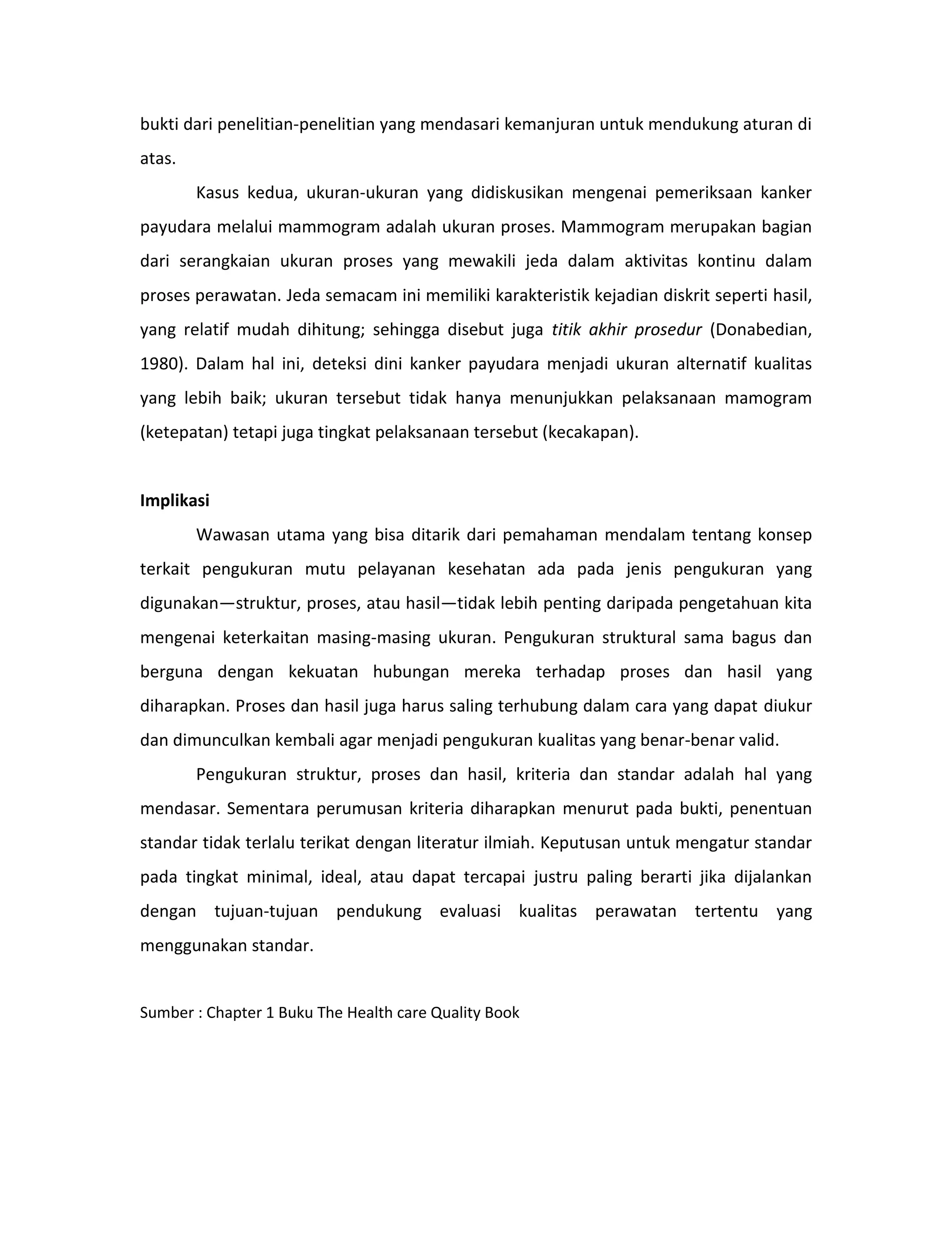 Chapter 2 Buku The Health care Quality Book | PDF