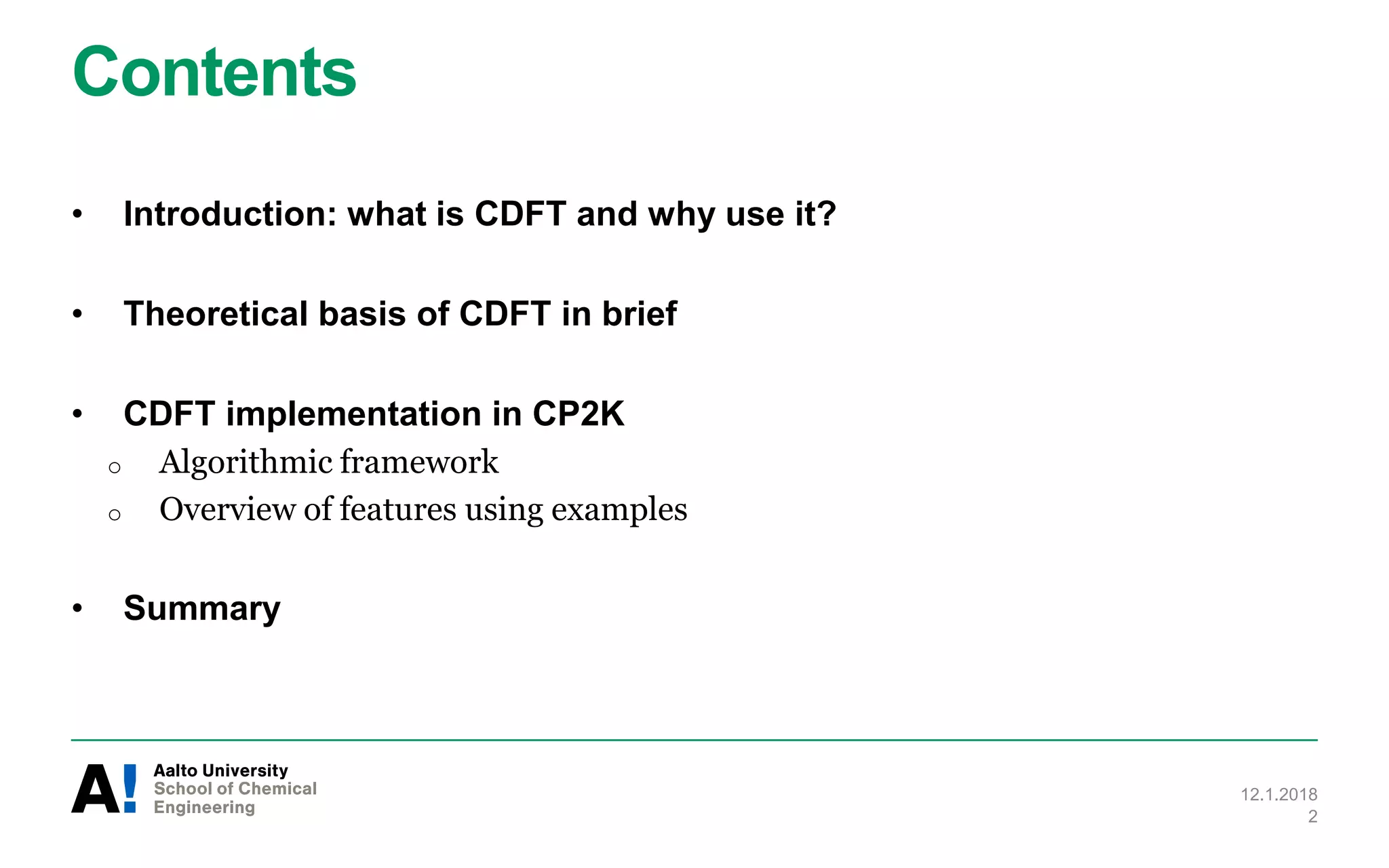 Cp2k How To Use The Constrained Dft Module Pdf Chemistry Science
