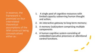CP 3 Working Memory.pptx bhvgjhbvvhbbgghjj | PPTX