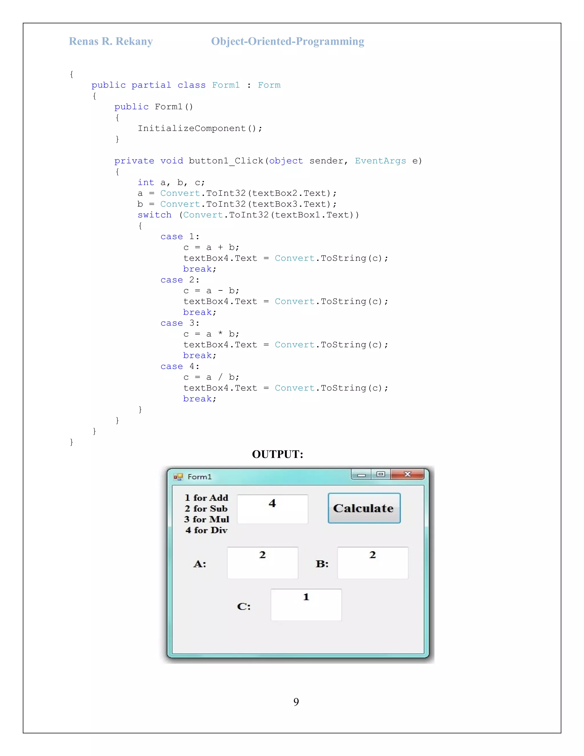 C# p5 | PDF | Programming Languages | Computing