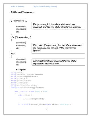 C# p5 | PDF | Programming Languages | Computing